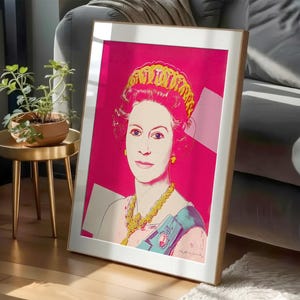 Andy Warhol Poster, Queen Elizabeth II, the Crown, Pop Art, Famous ...