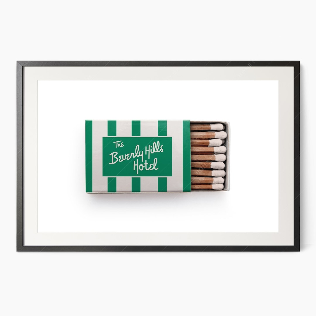 The Beverly Hills Hotel Chic Home Decor Vintage Matchbox Modern ...