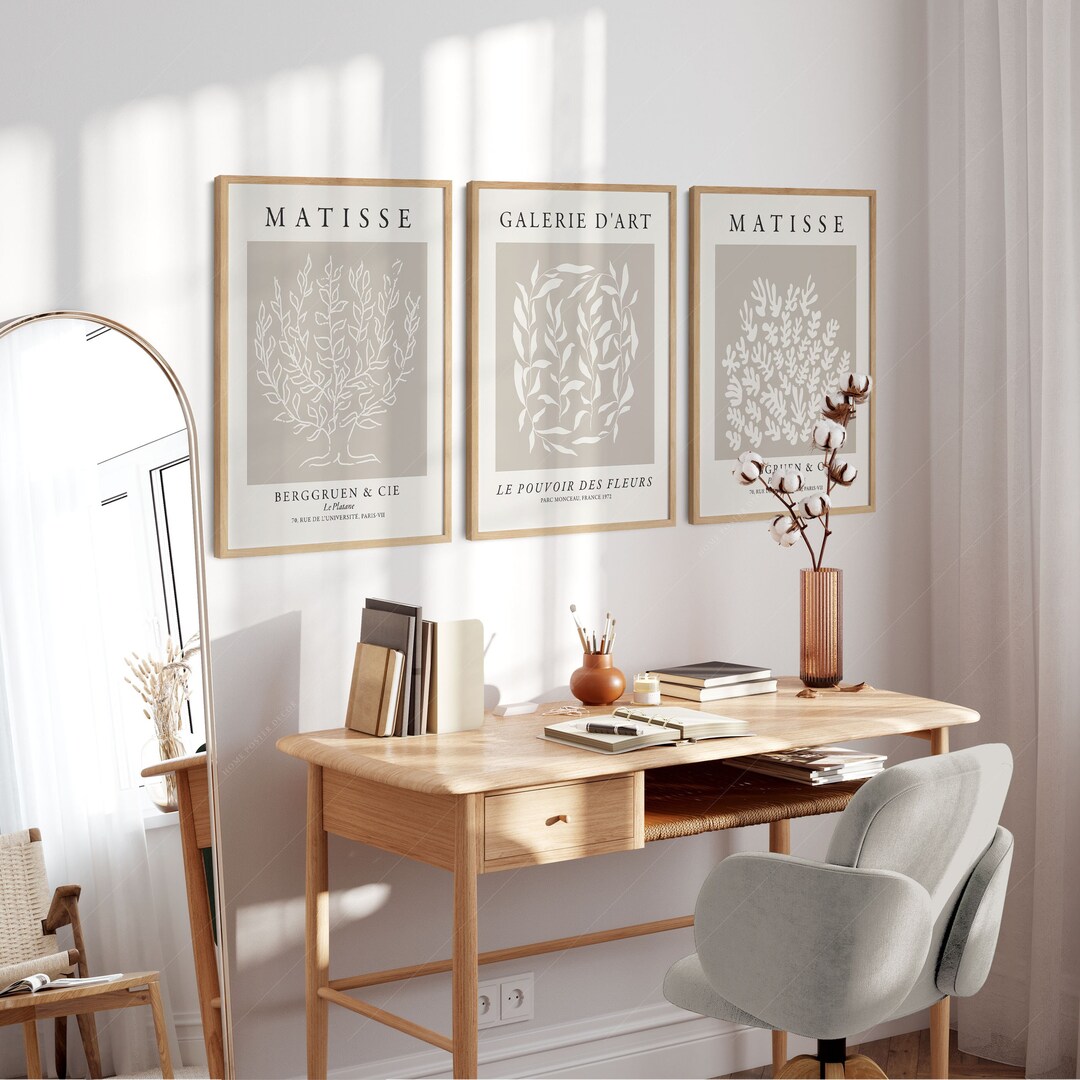 Neutral Gallery Wall, Galerie D'art Poster, Matisse Trees, Boho Wall ...