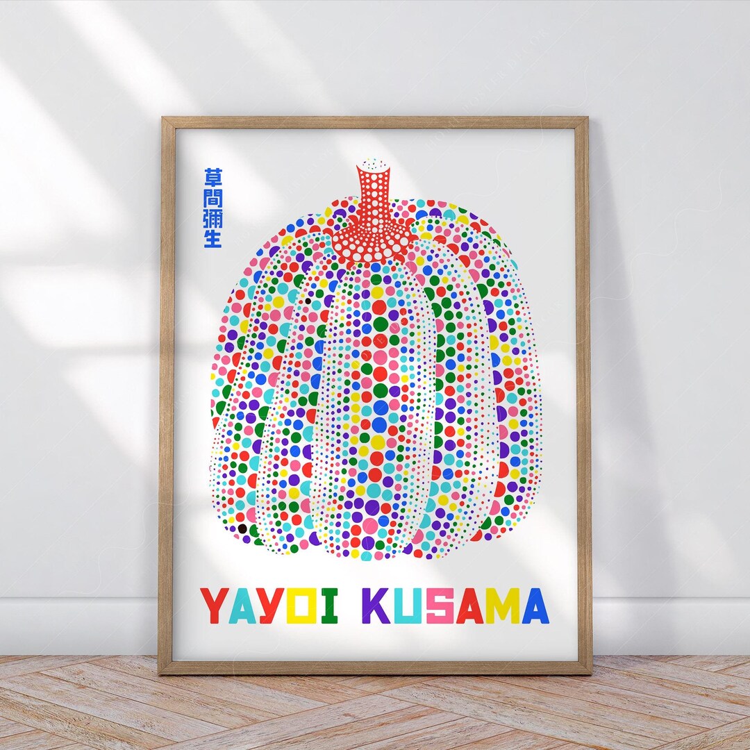 Yayoi Kusama Poster Pumpkin Art Wall Art for Living Room Modern Wall ...