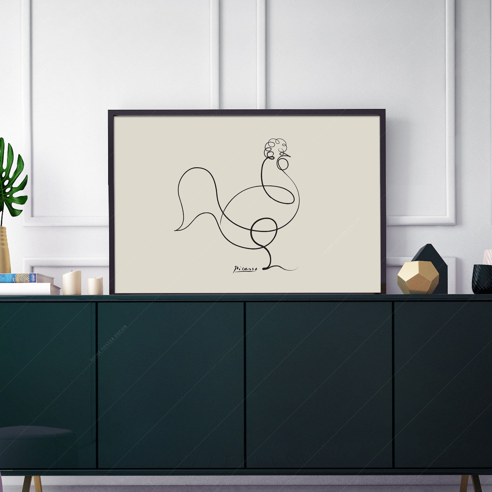 Pablo Picasso Rooster Line Art Le Coq Print Picasso - Etsy Canada