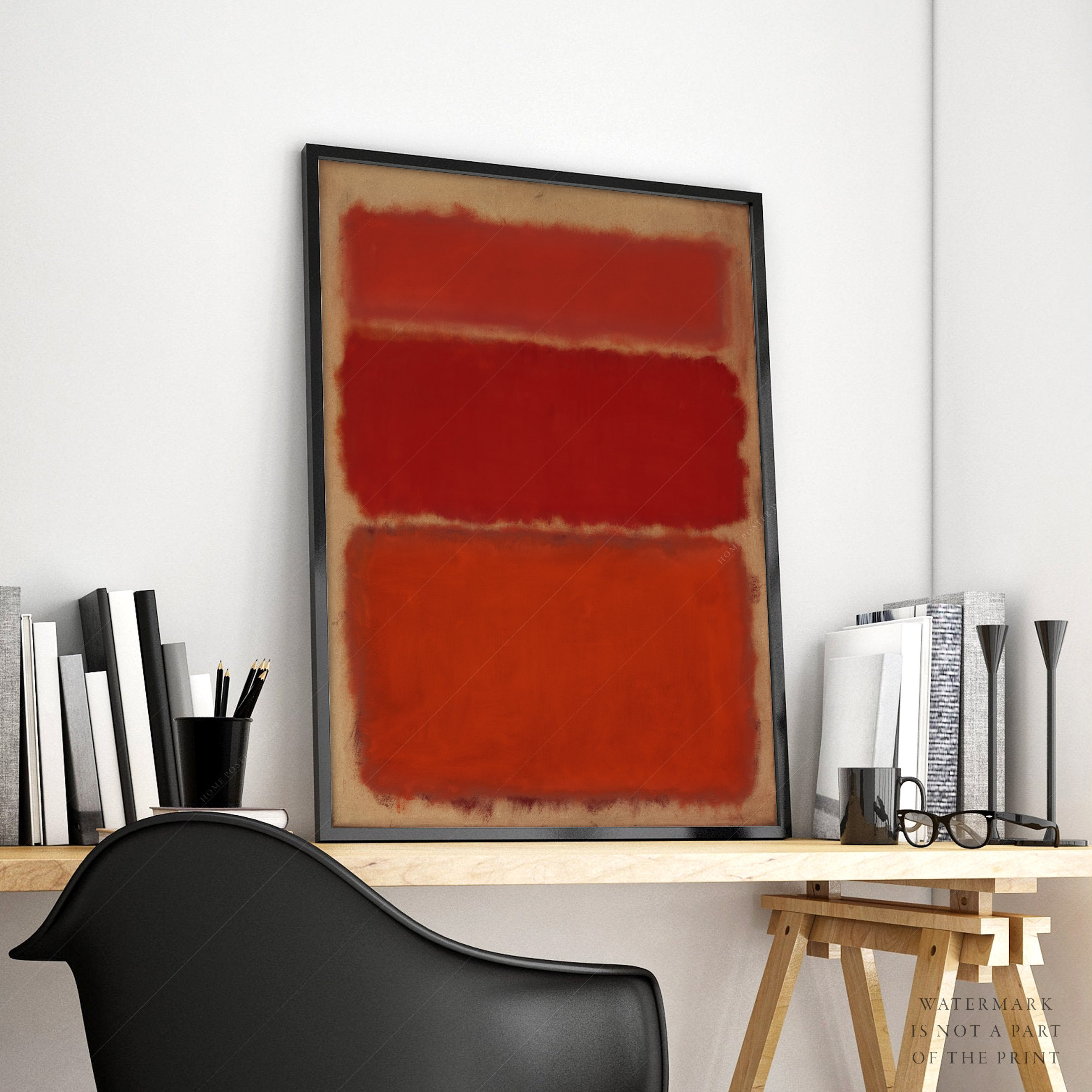 Mark Rothko Shades of Red Modern Art Abstract Red Print - Etsy