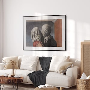 The Lovers by Rene Magritte 1928 Boyfriend Girlfriend Gift Famous ...
