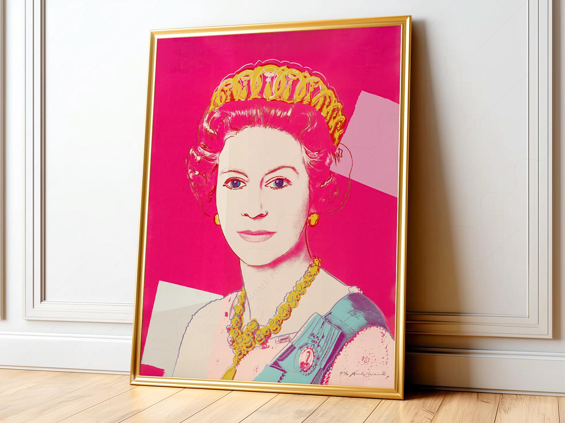 Andy Warhol Poster, Queen Elizabeth II, the Crown, Pop Art, Famous ...