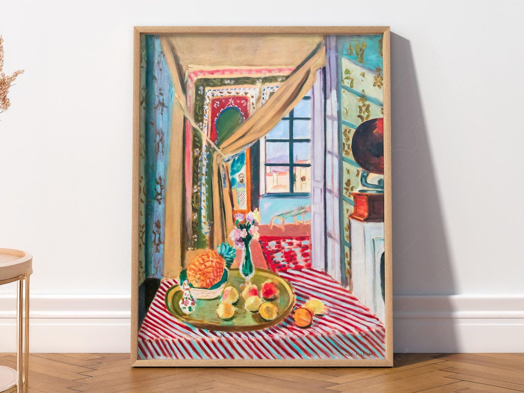 Henri Matisse, Interior With Phonograph, Vibrant Painting, Cozy ...