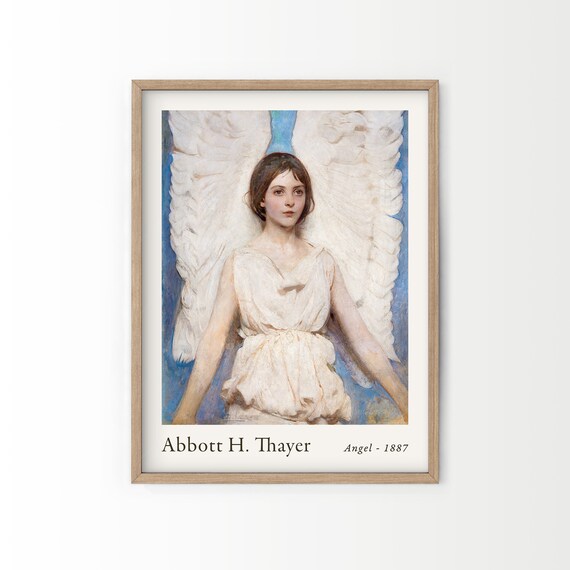Antique Art Prints American Artist Exhibition Poster Angel - Etsy