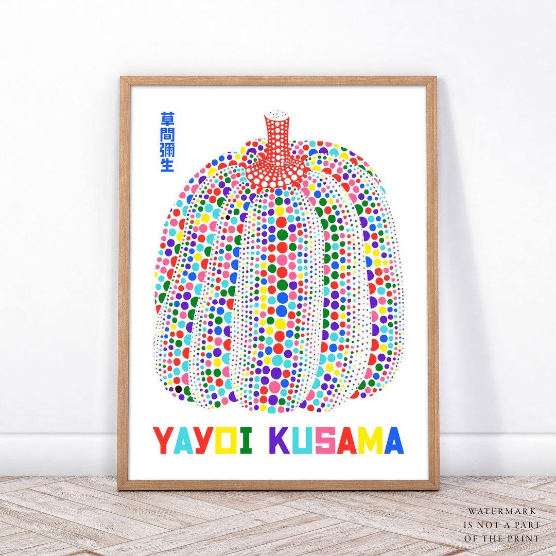 Yayoi Kusama Poster Japanese Art Abstract Print Colourful - Etsy