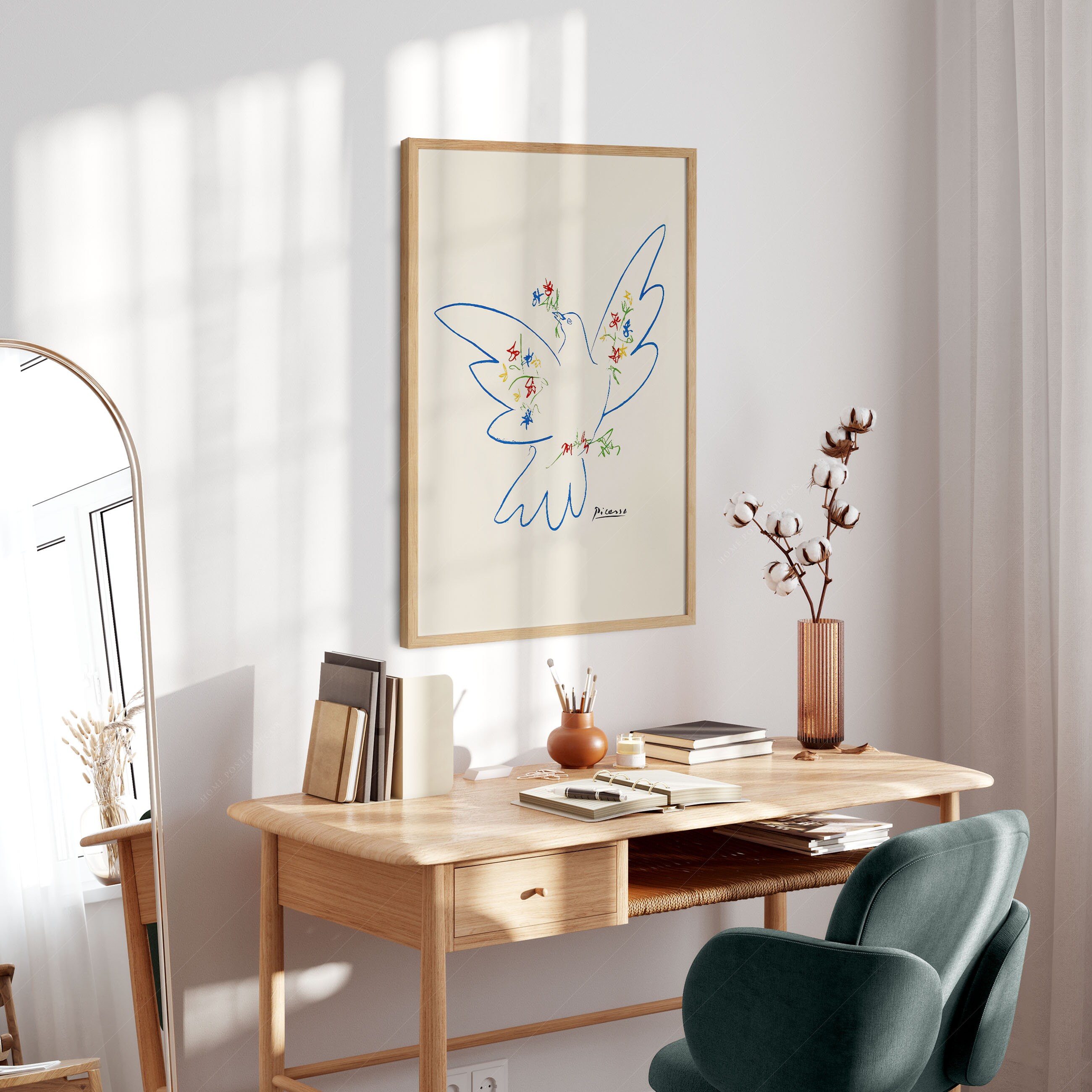 Picasso Dove of Peace Colombe De La Paix Line Art Colourful - Etsy Canada