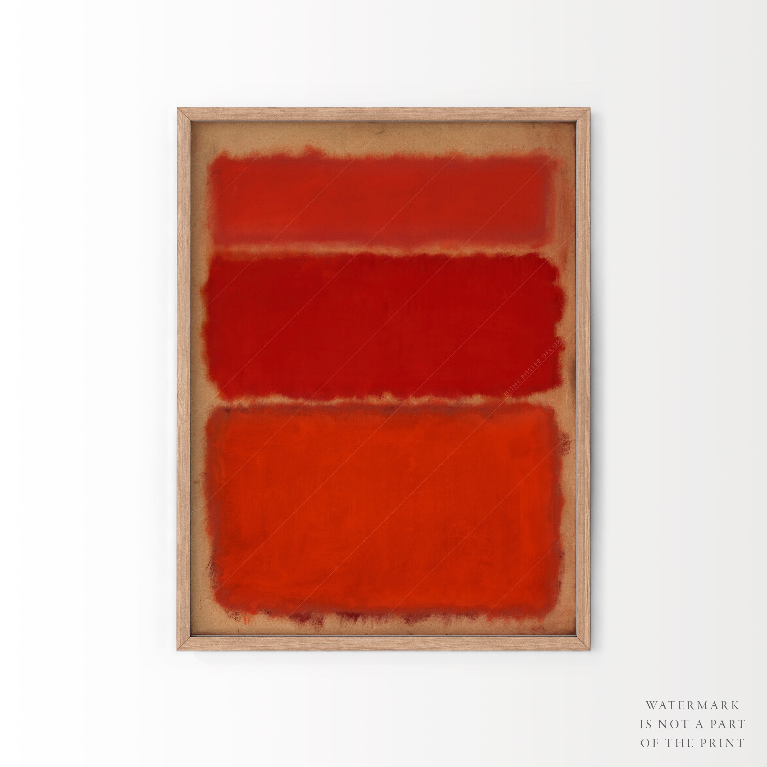 Mark Rothko Shades of Red Modern Art Abstract Red Print - Etsy