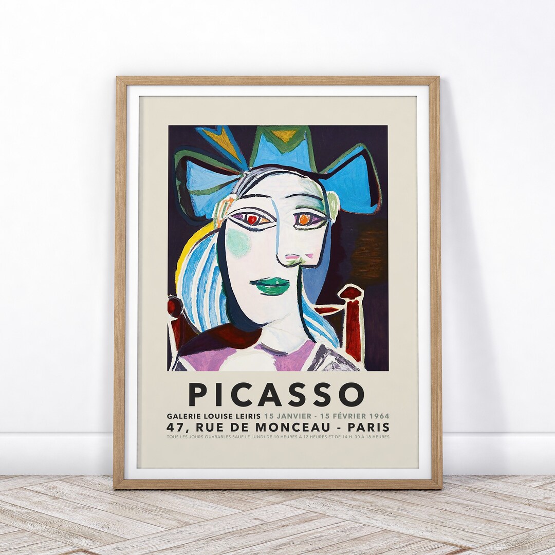 Pablo Picasso Print, Picasso Faces, Picasso Exhibition, Gift for Him ...