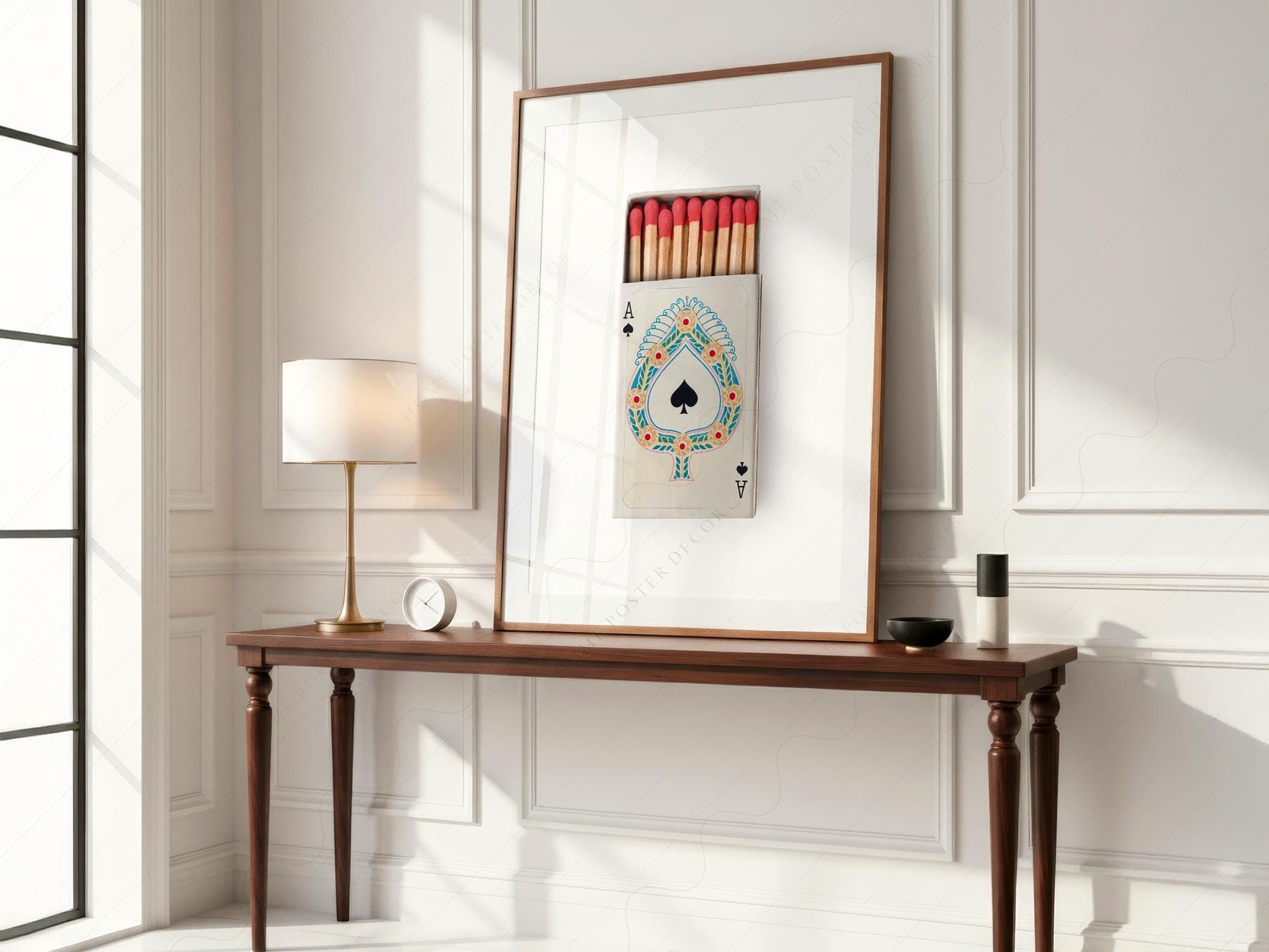 Ace of Spades Matchbook Art Print, Retro Eclectic Decor - Etsy