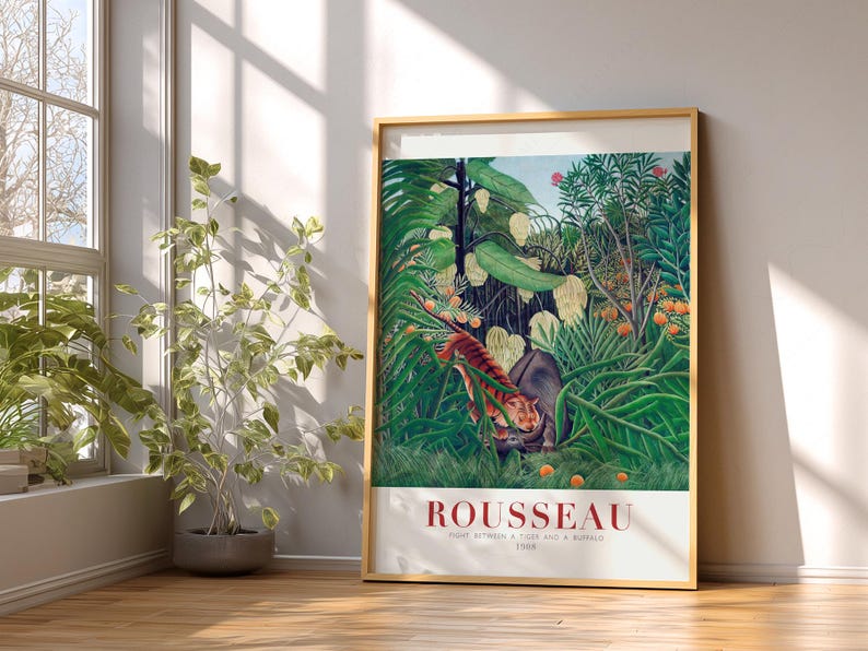 Henri Rousseau, Rousseau Exhibition, Green Nature Wall Art, Forest ...