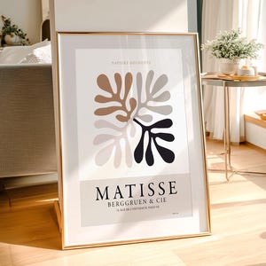 Henri Matisse Exhibition Print, Abstract Organic Shapes, Beige Coral ...