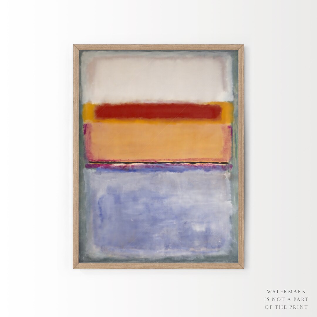 Mark Rothko Poster Minimalist Wall Decor Rothko Untitled - Etsy Canada