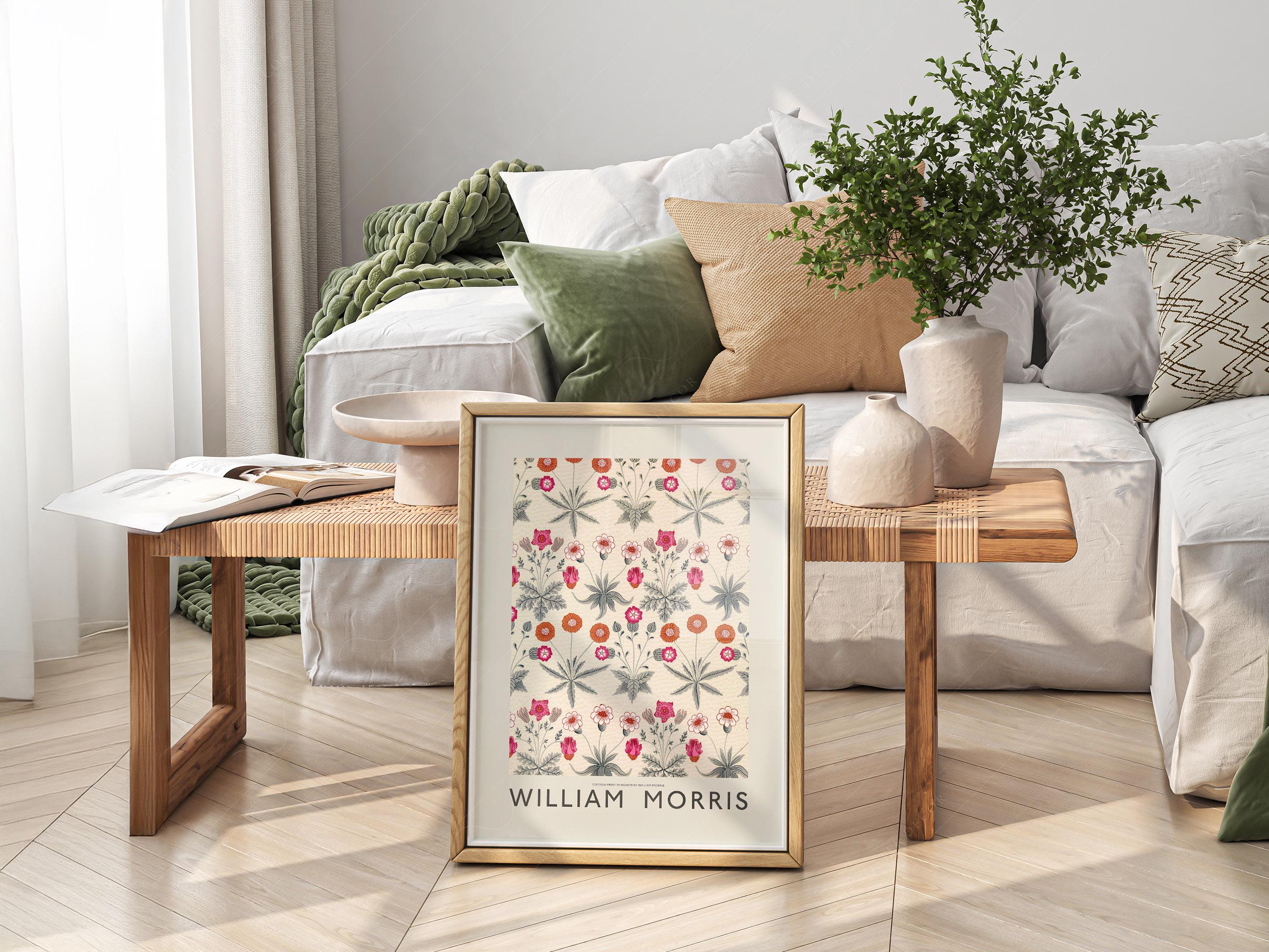 William Morris Flower Poster, Abstract Floral Art Print 16 - Etsy