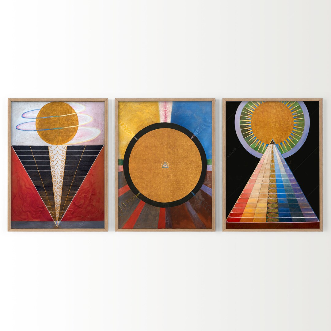 Hilma Af Klint, Altarpiece Series, the Humanity Reaching to Divinity ...