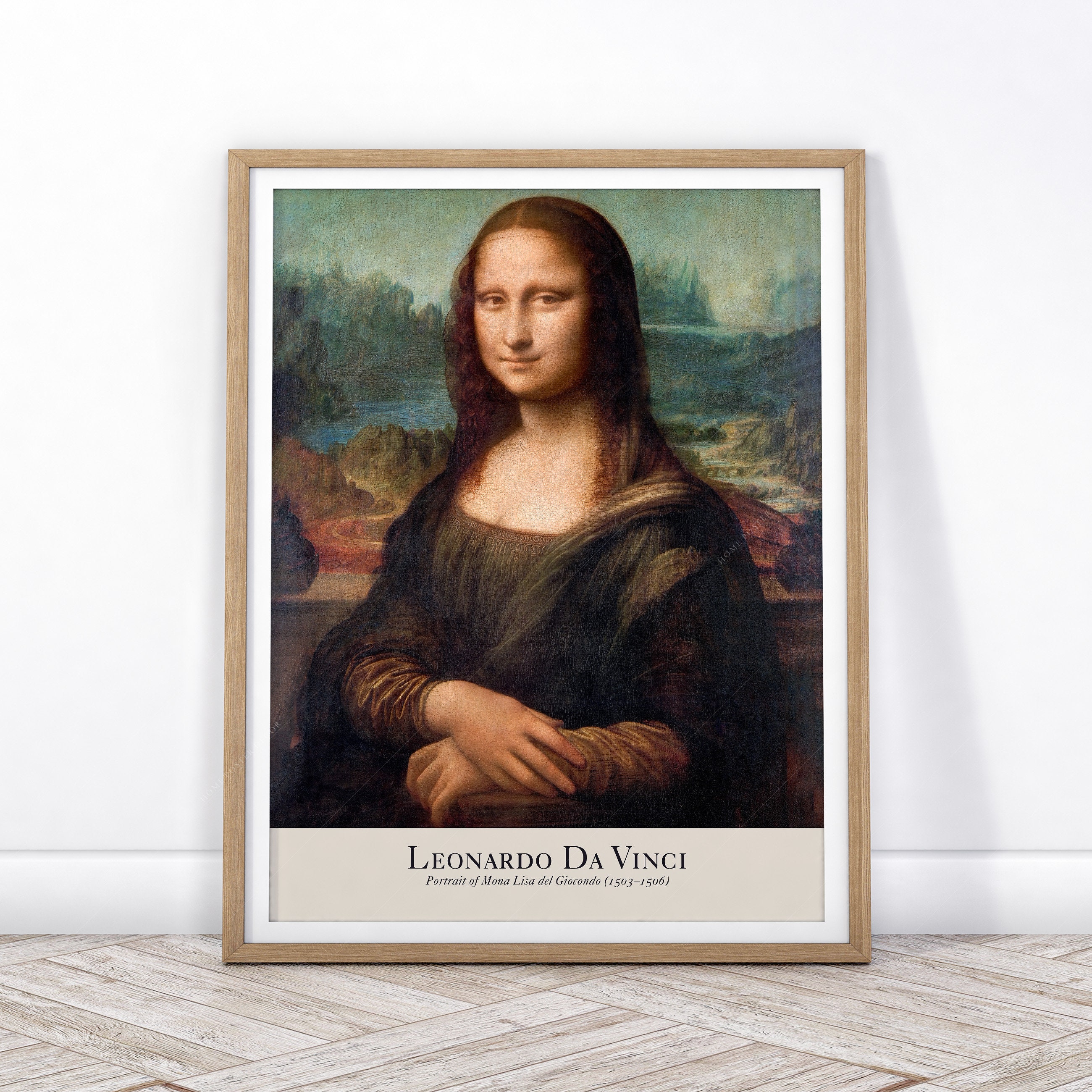 Mona Lisa Poster Leonardo Da Vinci Renaissance Painting | Etsy