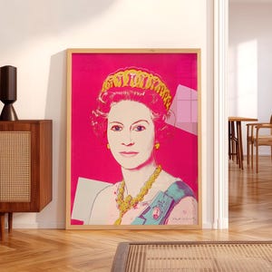 Andy Warhol Poster, Queen Elizabeth II, the Crown, Pop Art, Famous ...
