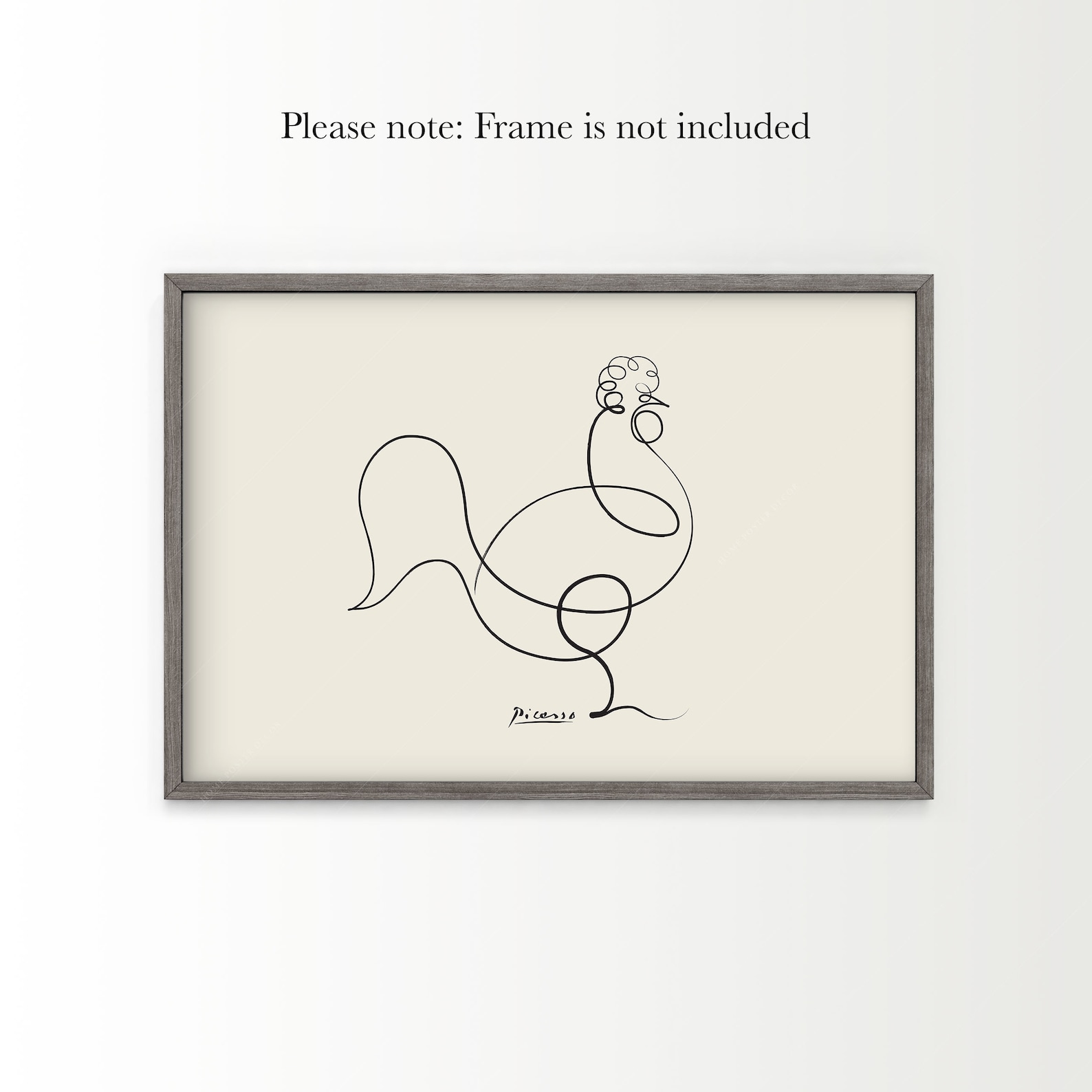 Pablo Picasso, Rooster Line Art, Le Coq Print, Picasso Chicken, Picasso ...