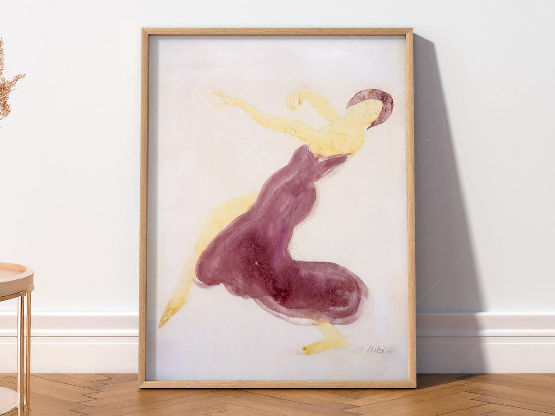 Auguste Rodin Dancer Painting Classical Art Minimalist Wall Art Dance ...