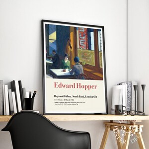 Edward Hopper Poster, Hopper Art Print, Hopper Exhibition Poster, Chop ...