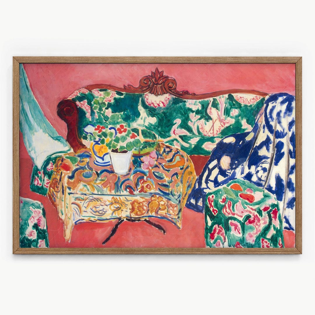 Henri Matisse Seville Still Life Print: Vintage Spanish Interior Art 38 ...