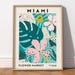 Flower Market Miami, Floral Shop Sign, Florida Poster, Beach Decor ...