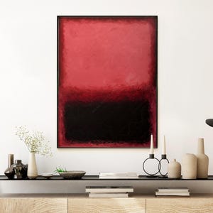 Mark Rothko, Red Print, Warm Colors, Abstract Painting, Gift Idea ...