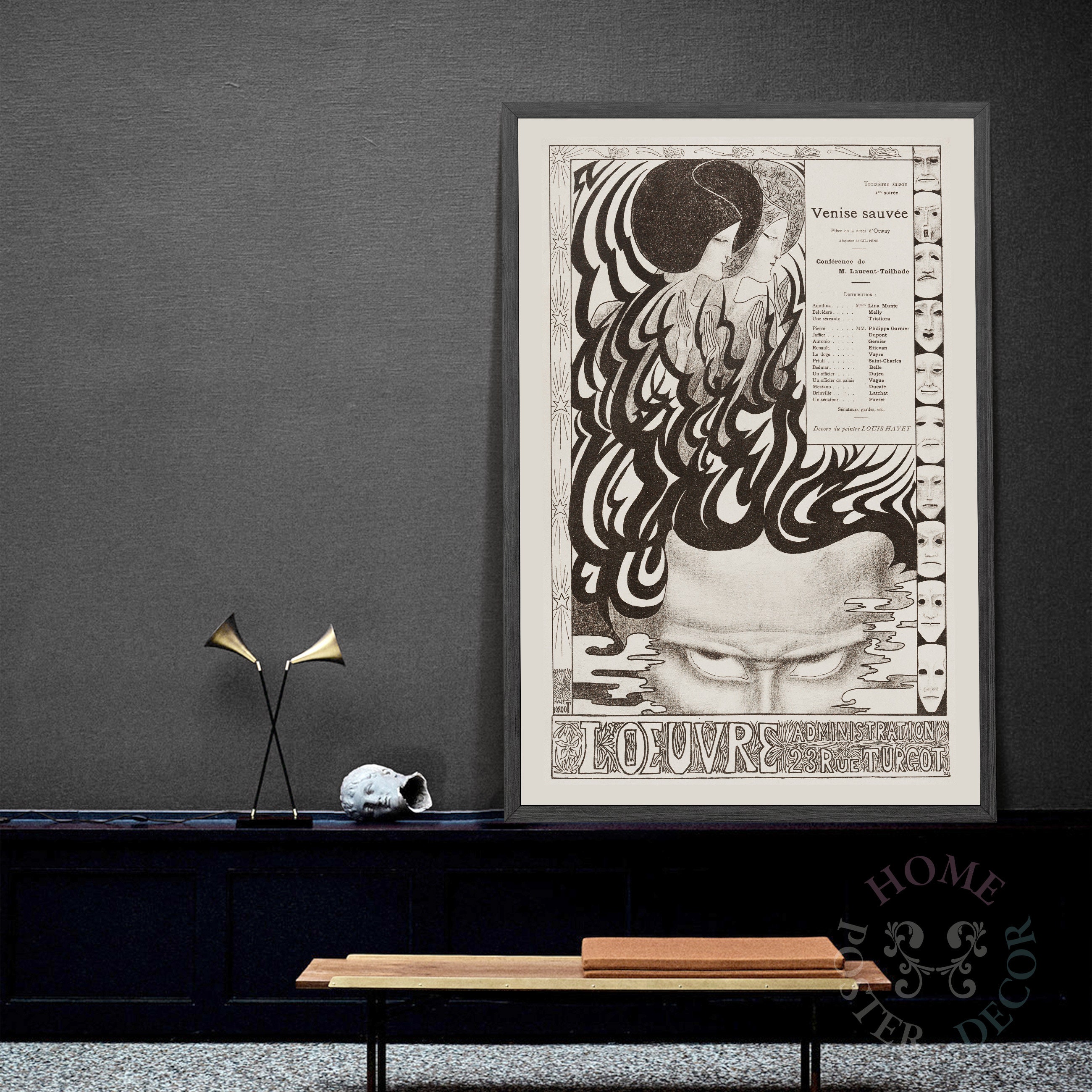 Vintage Poster Jan Toorop Print Abstract Print Louvre | Etsy