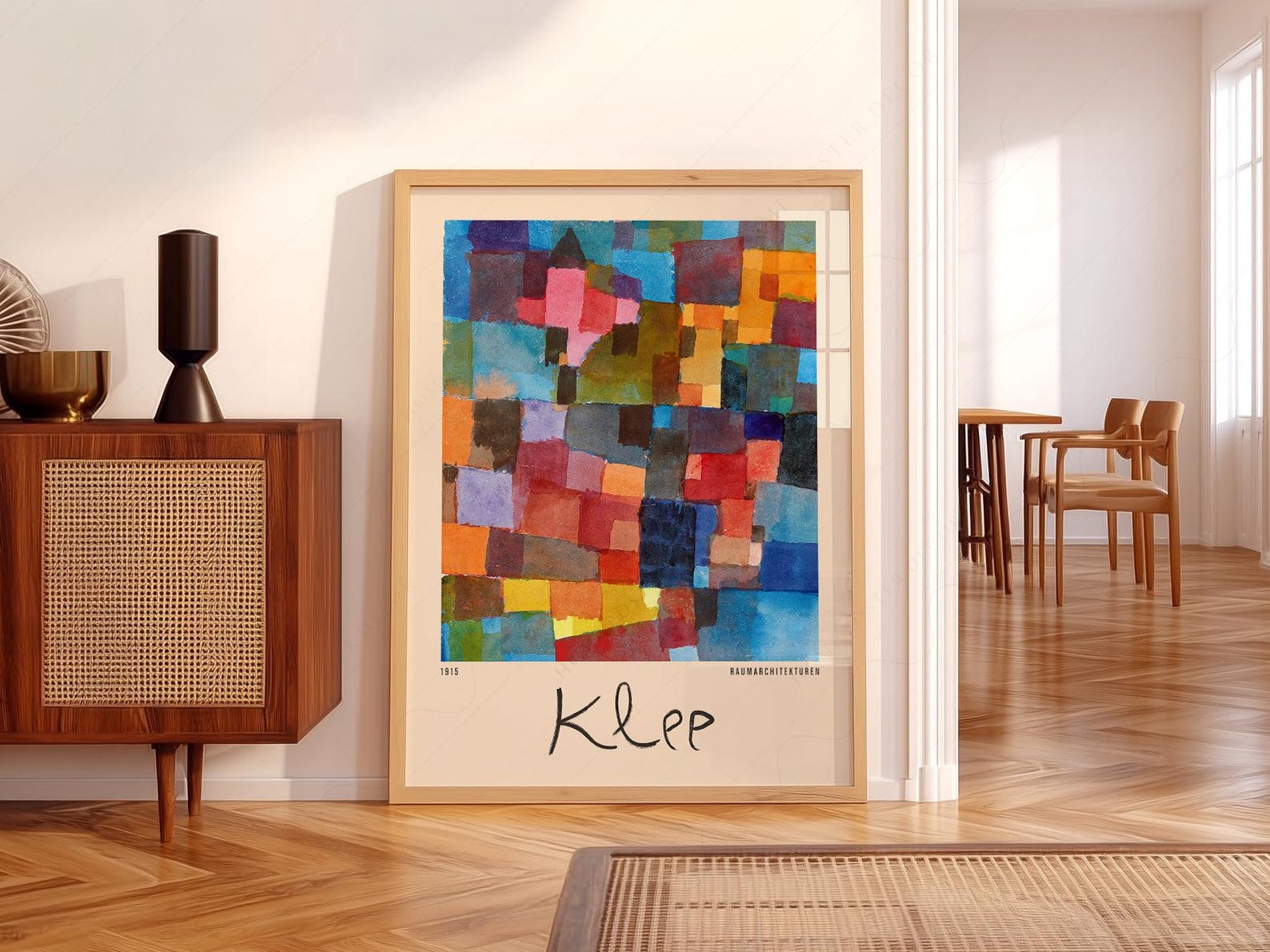 Paul Klee Color Blocks Poster | Bauhaus Abstract Wall Art | Minimalist ...