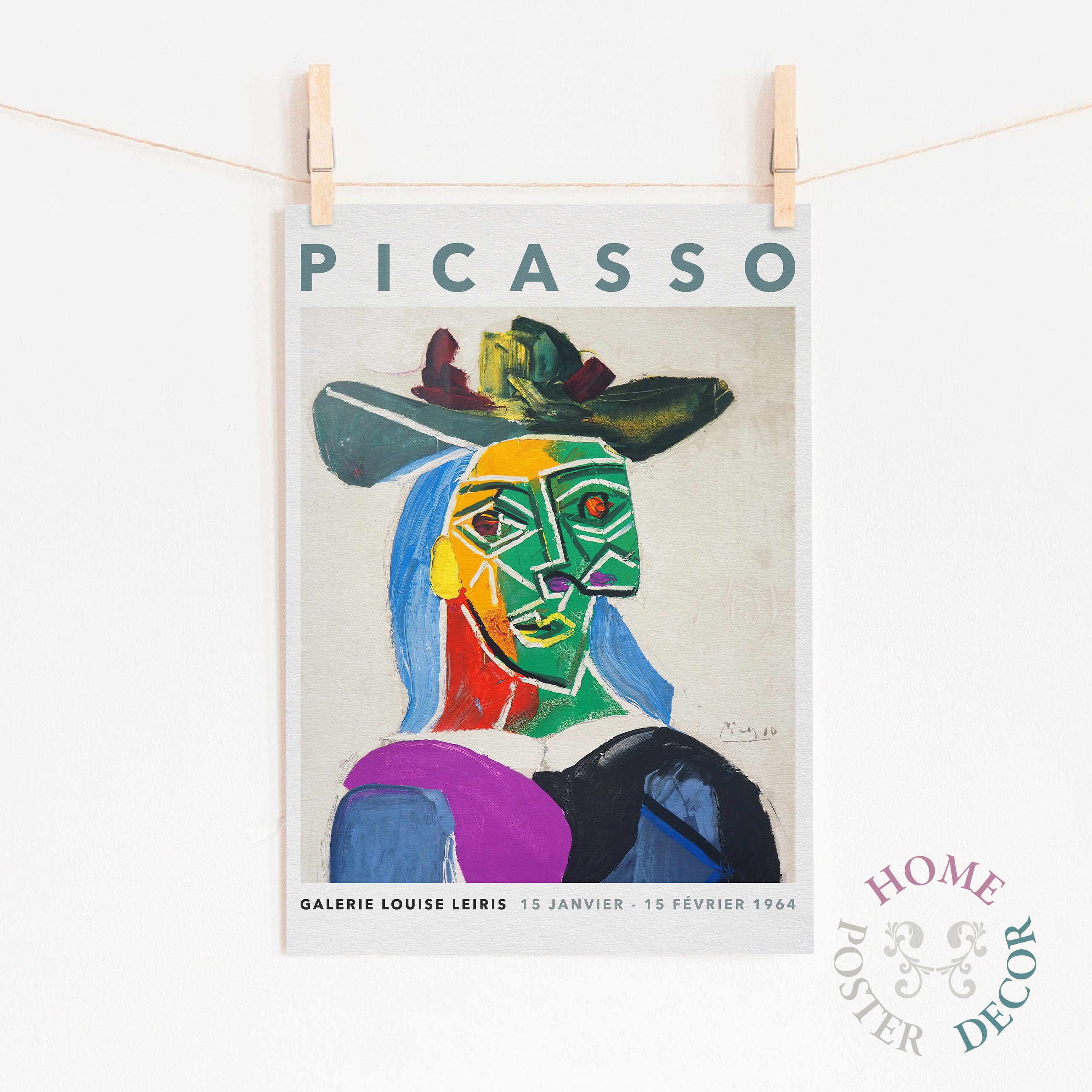 Pablo Picasso Print Picasso Wall Art Picasso Exhibition | Etsy
