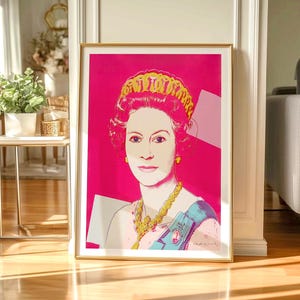 Andy Warhol Poster, Queen Elizabeth II, the Crown, Pop Art, Famous ...