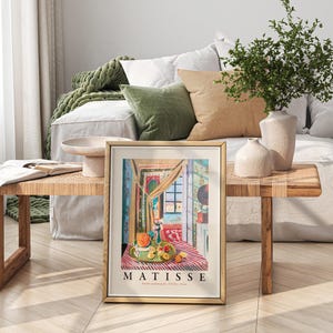 Henri Matisse Table With Fruits Interior With Phonograph Muted Sunlit ...