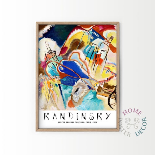 Kandinsky Exhibition Poster Abstract Art Wassily Kandinsky - Etsy