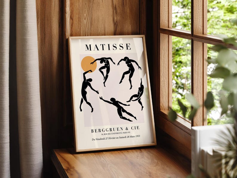 Matisse Dance 2 Exhibition Poster: Minimalist Modern Art Print 36 - Etsy