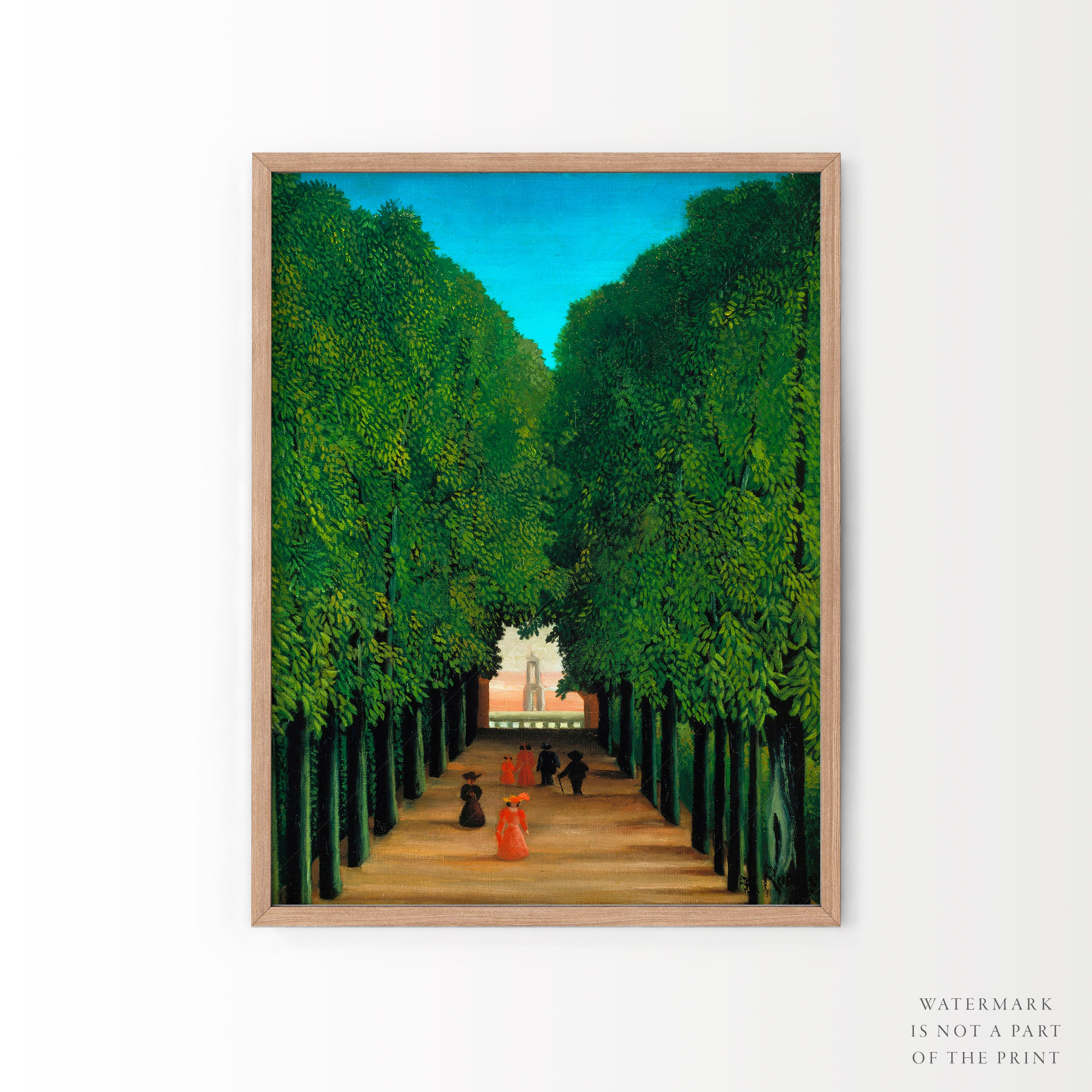 Henri Rousseau the Avenue in the Park at Saint Cloud Green - Etsy