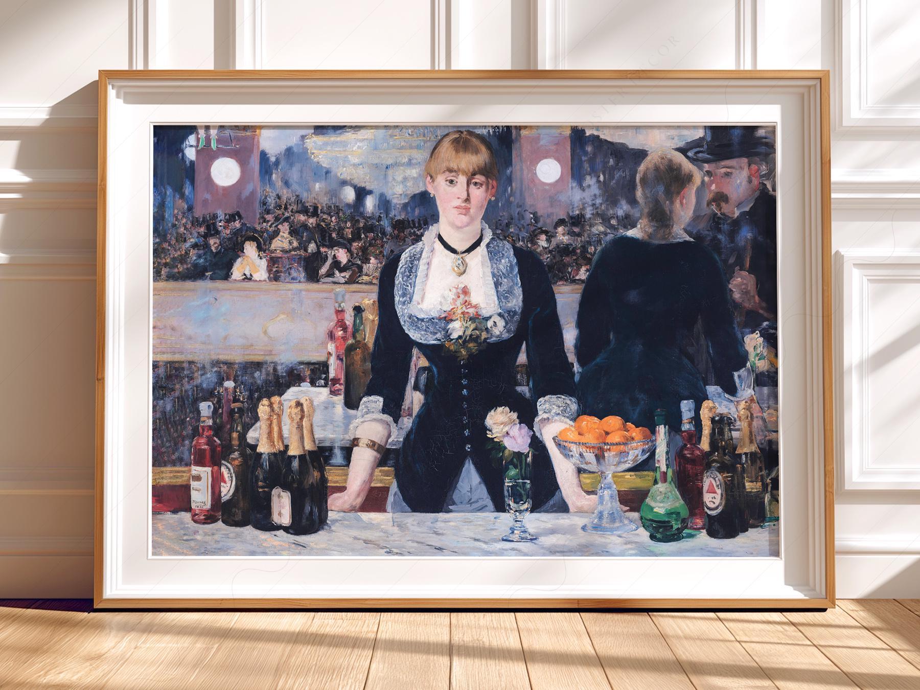 Manet 'A Bar at the Folies Bergère' Art Print, Classic Home Decor - Etsy