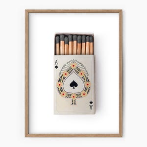 Playing Cards Poster Ace of Spades Retro Wall Art Aesthetic Room ...