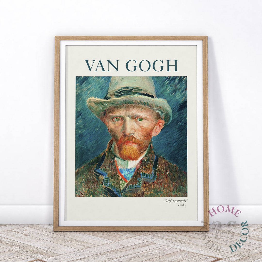 Van Gogh Poster Self Portrait Wall Art Van Gogh Print - Etsy Canada