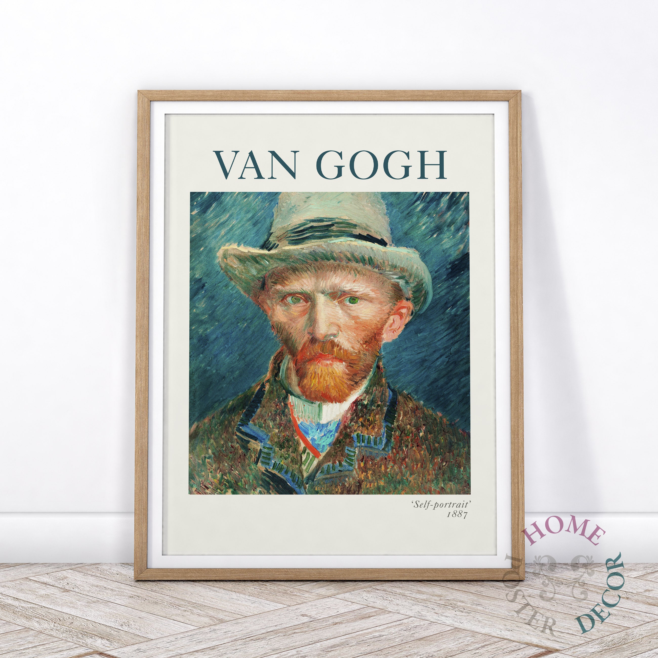 Van Gogh Poster Self Portrait Wall Art Van Gogh Print | Etsy Canada