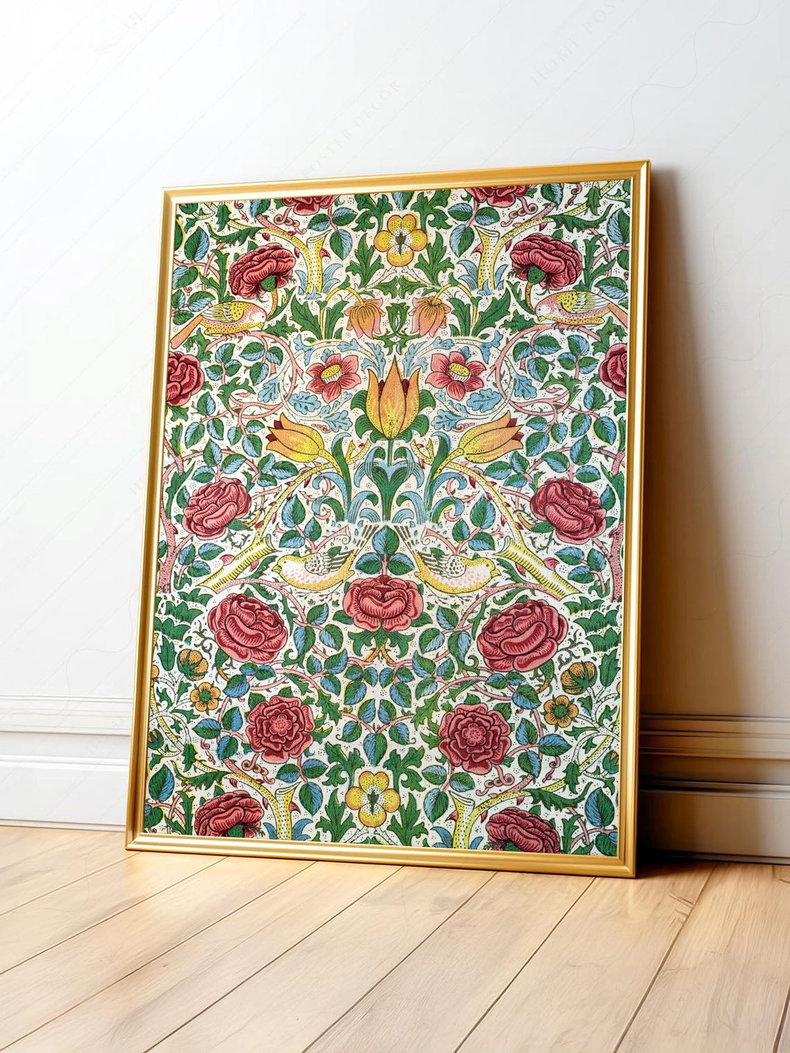 William Morris Rose Print, Vintage Floral Botanical Art 66 - Etsy