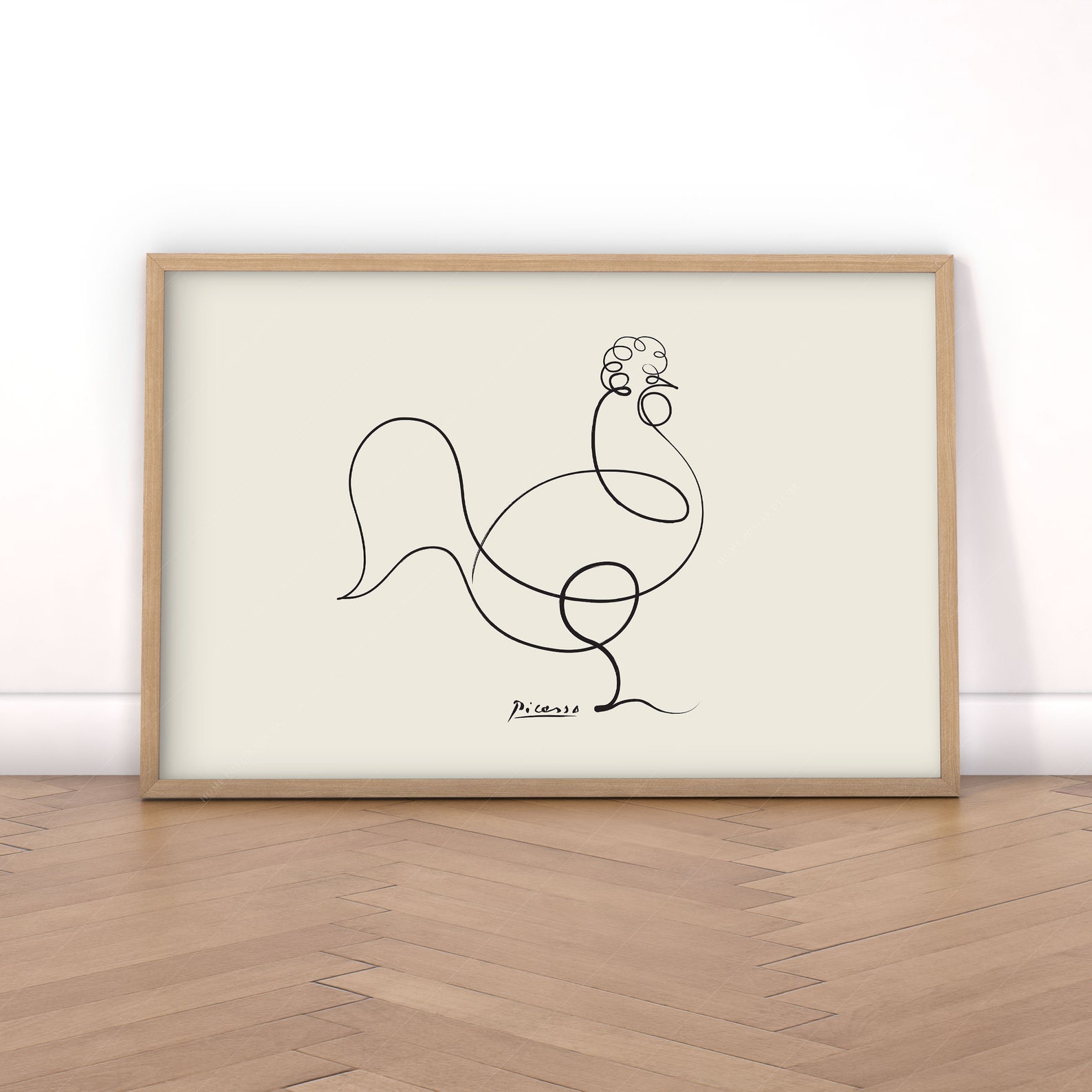 Pablo Picasso, Rooster Line Art, Le Coq Print, Picasso Chicken, Picasso ...