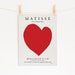 Henri Matisse Love Gift Matisse Red Heart Friend Gift - Etsy Canada