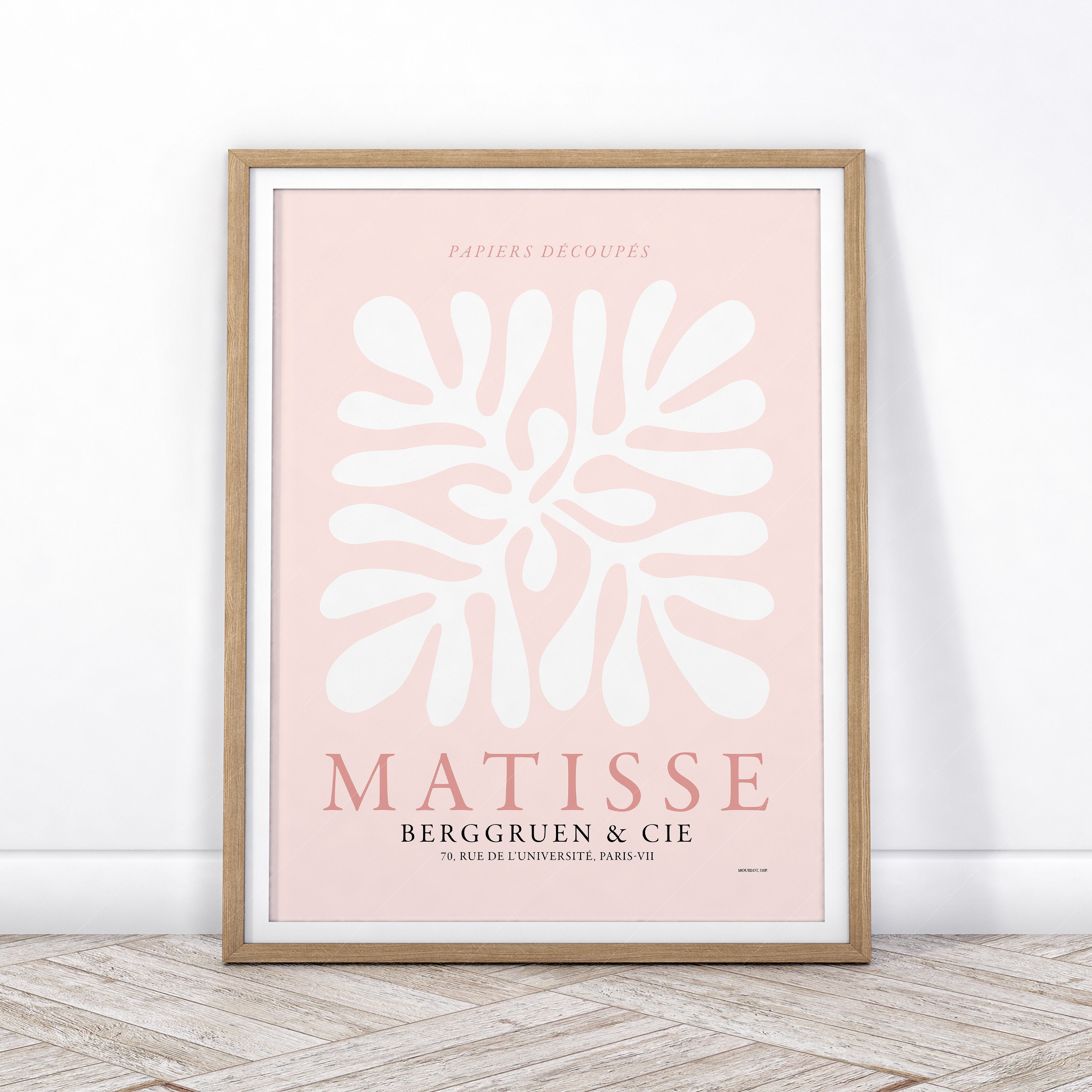 Henri Matisse Pink Henri Matisse Cutout Light Pink Poster | Etsy