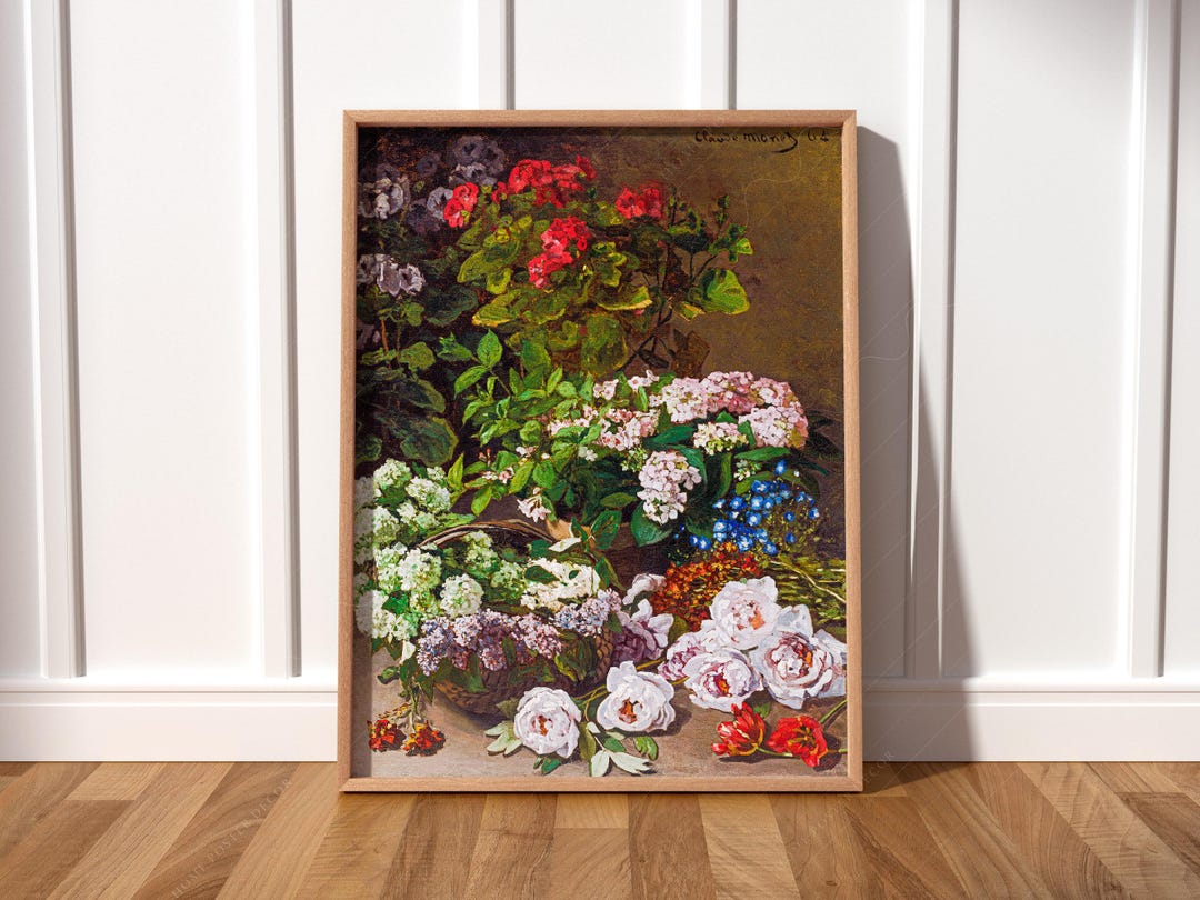 Spring Flowers by Claude Monet, Still Life, Floral Art Print, Gift for ...