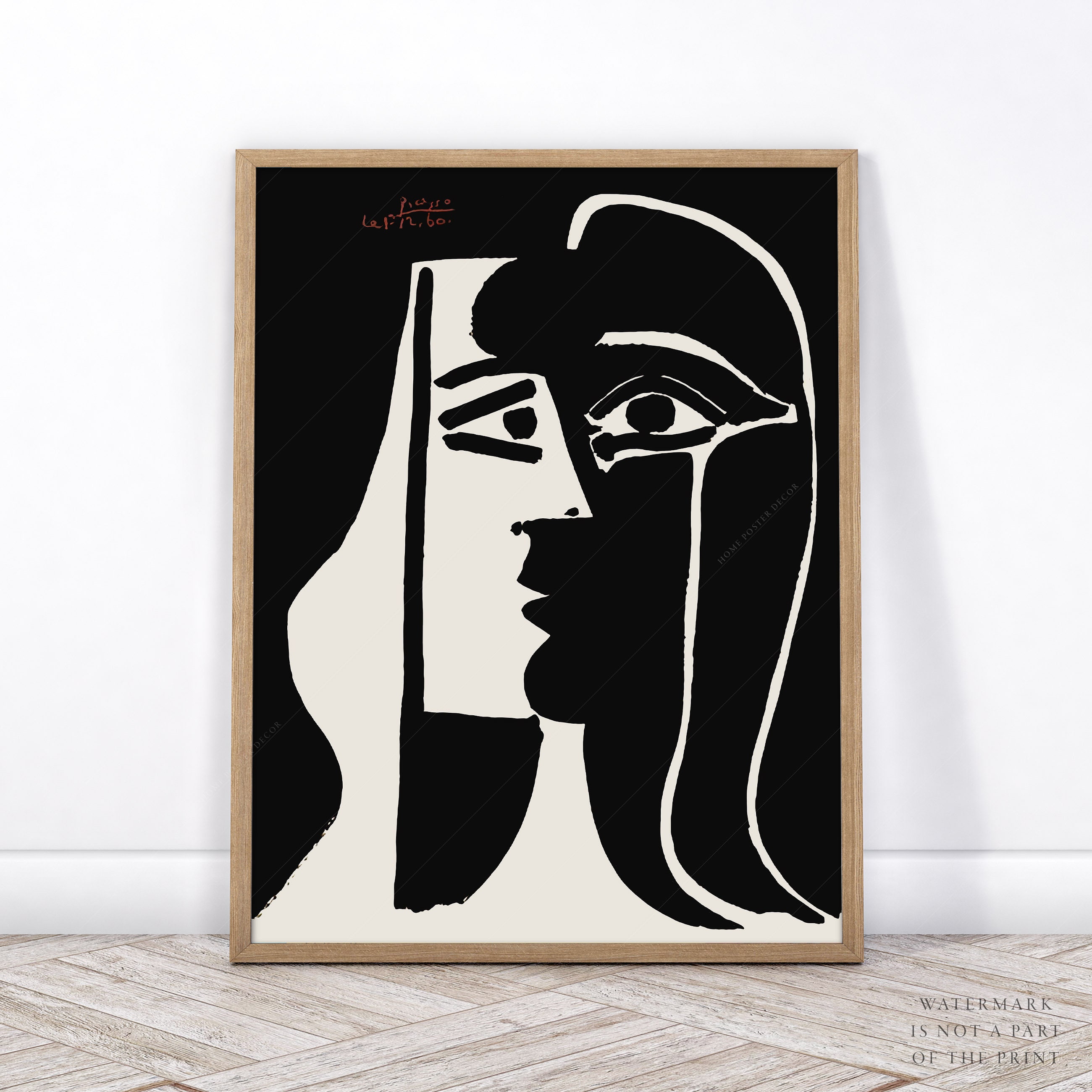 Pablo Picasso Print Picasso Wall Art Two Faces Black White - Etsy Canada