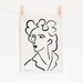 Matisse Print Matisse Face Line Woman Line Art Minimalist - Etsy Canada