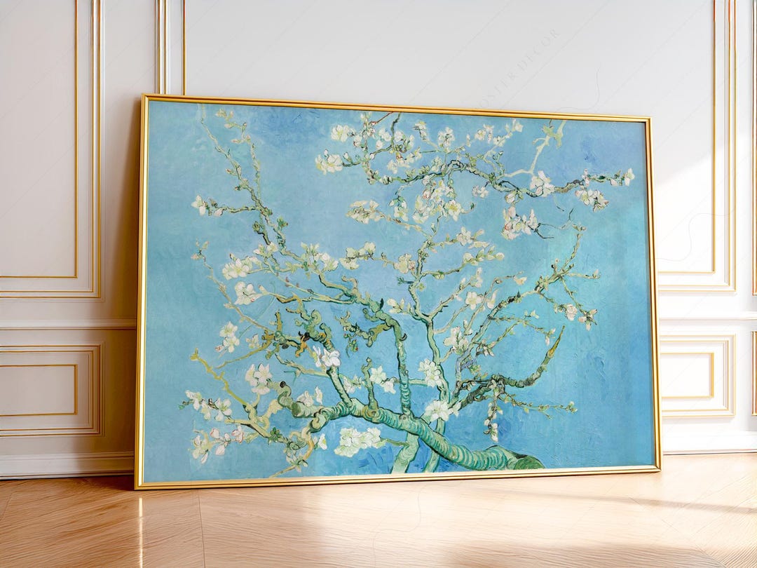Van Gogh Almond Blossom Print, Blue Sky Spring Wall Art - Etsy