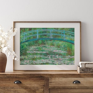 Claude Monet, Bridge Over a Pond of Water Lilies, the Japanese ...