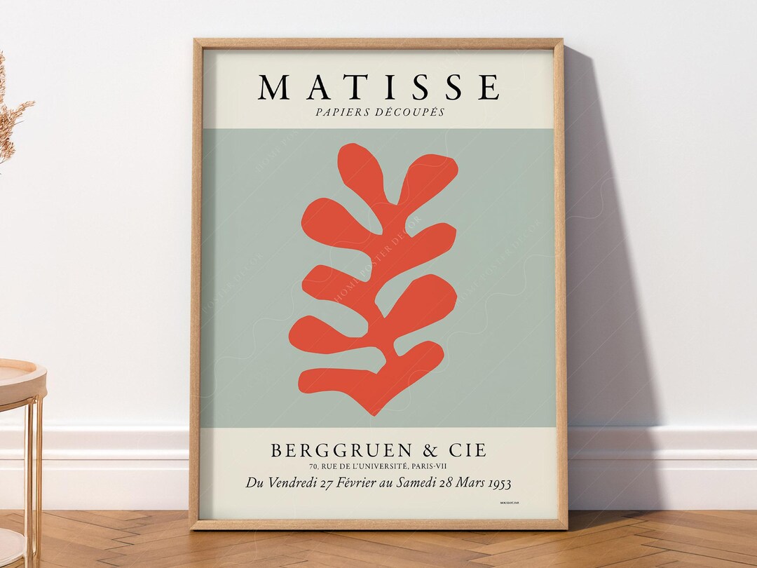 Matisse Leaf Poster, Henri Matisse Print, Neutral Wall Art, Matisse ...